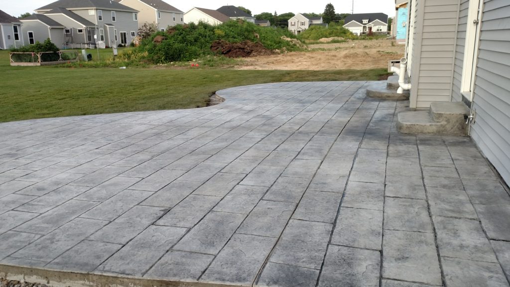 Elevate Your Pathways with Ashlar “Slate” Stamped Concrete Sidewalks ...
