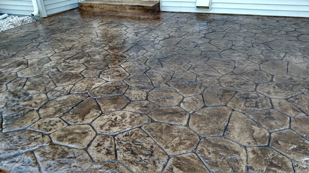 Embracing Natural Charm: Field Stone Stamped Concrete Patio ...